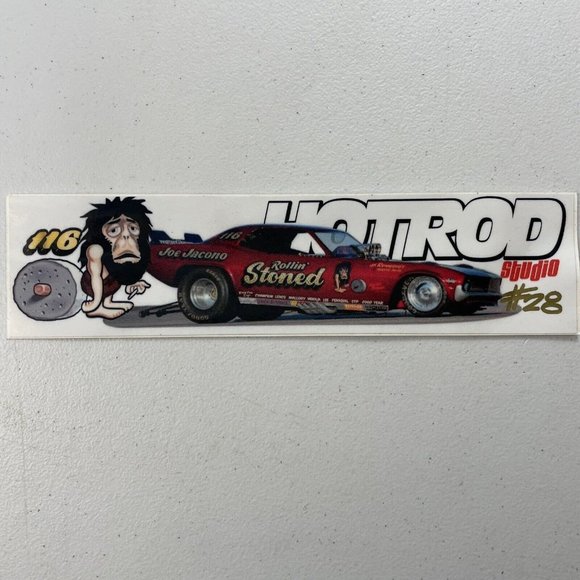 Other | Hot Rod Studio Joe Jacono Rollin Stoned Signed Decal Sticker ...
